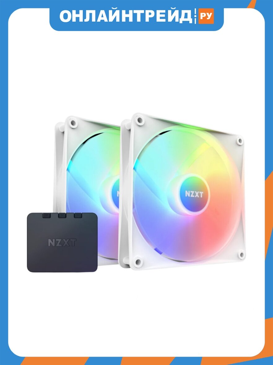 Вентиляторы для корпуса Nzxt F140 RGB Core Twin Pack White 2шт (RF-C14DF-W1)