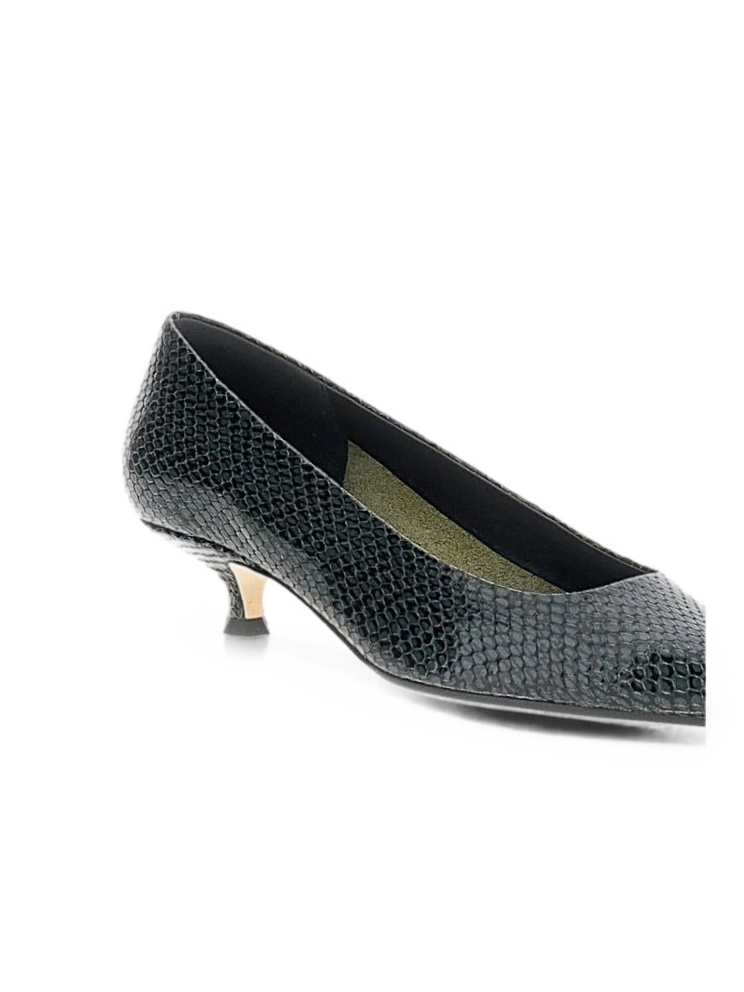 Туфли Aeyde Snake-print ultra-pointed pumps, размер 39, green — фото 1