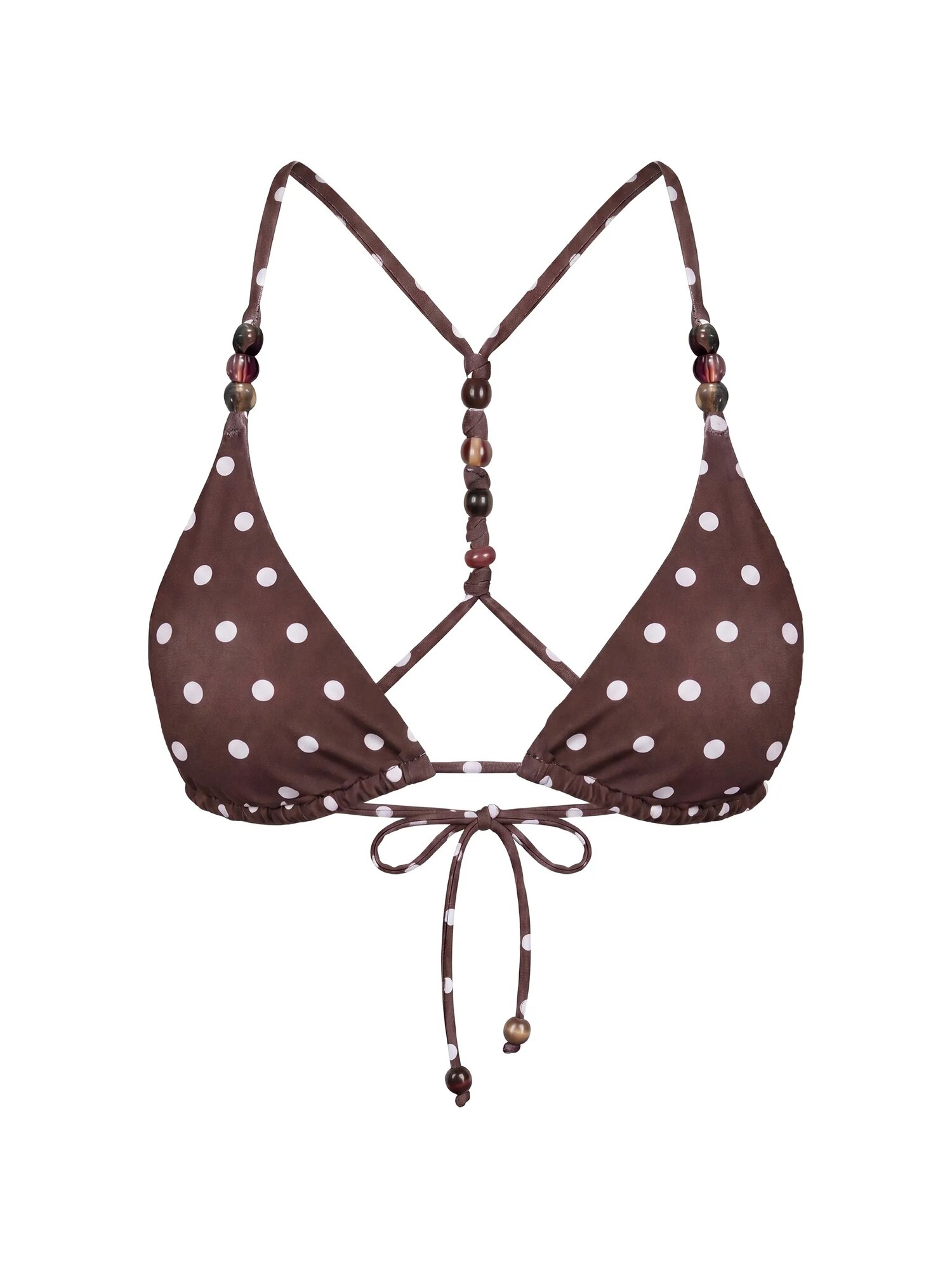 Купальник NICHOLAS Rita bikini top - espresso ivory polka dot