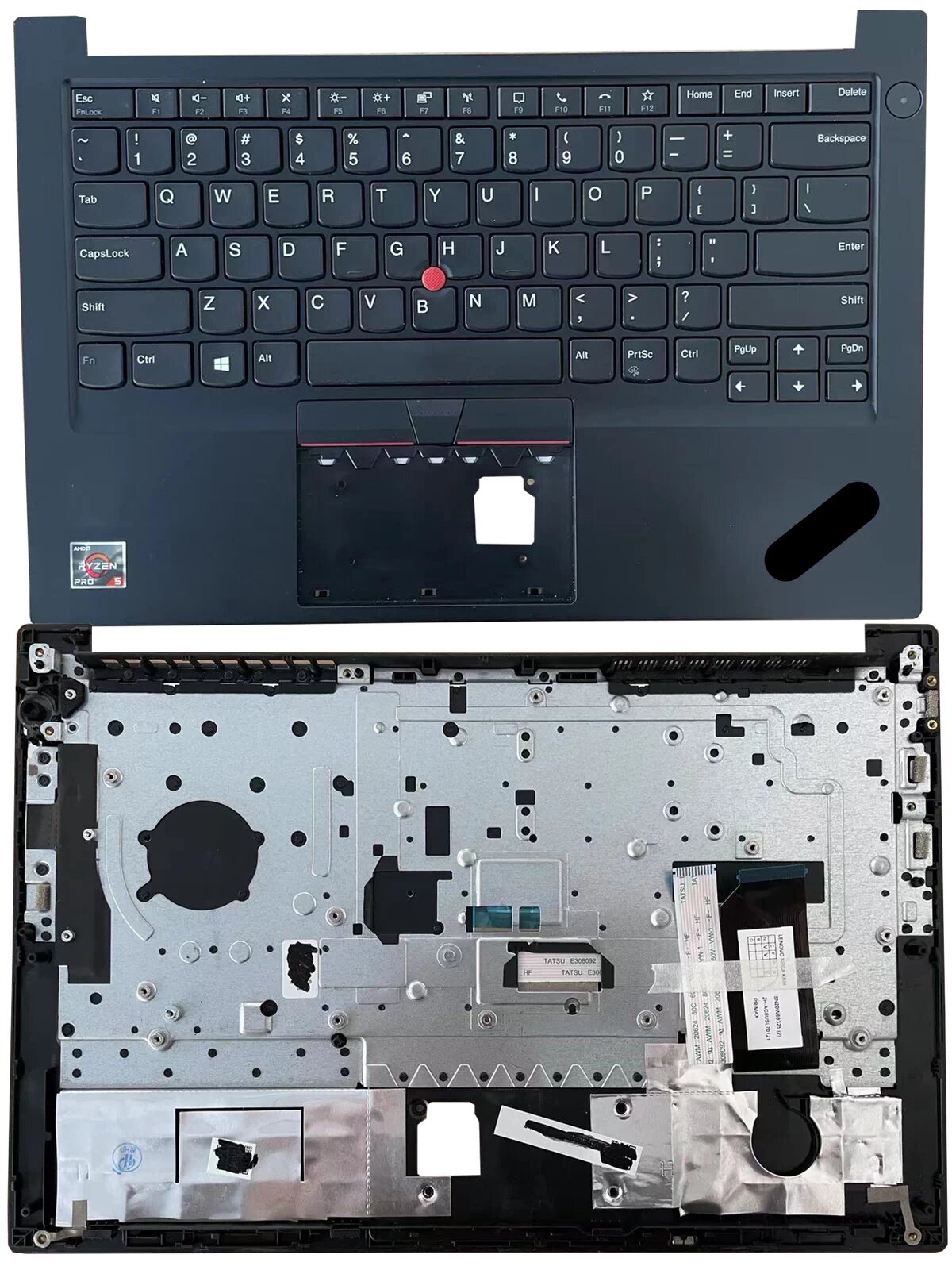 Клавиатура с C-оболочкой для Lenovo ThinkPad E14 без подсветки, замена, 2-е поколение