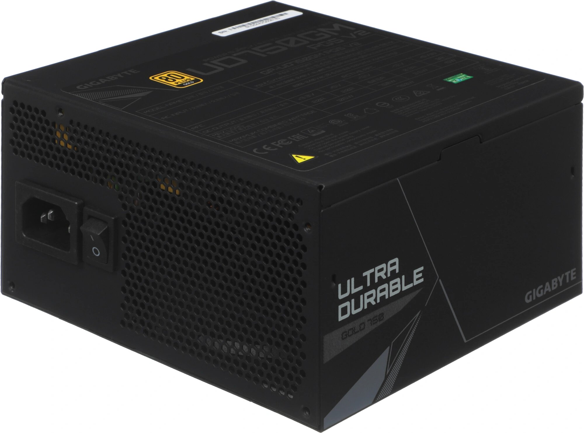 Блок питания Gigabyte ATX 750W GP-UD750GM PG5 80+ gold (20+4pin) APFC 120mm fan SATA Cab Manag RTL
