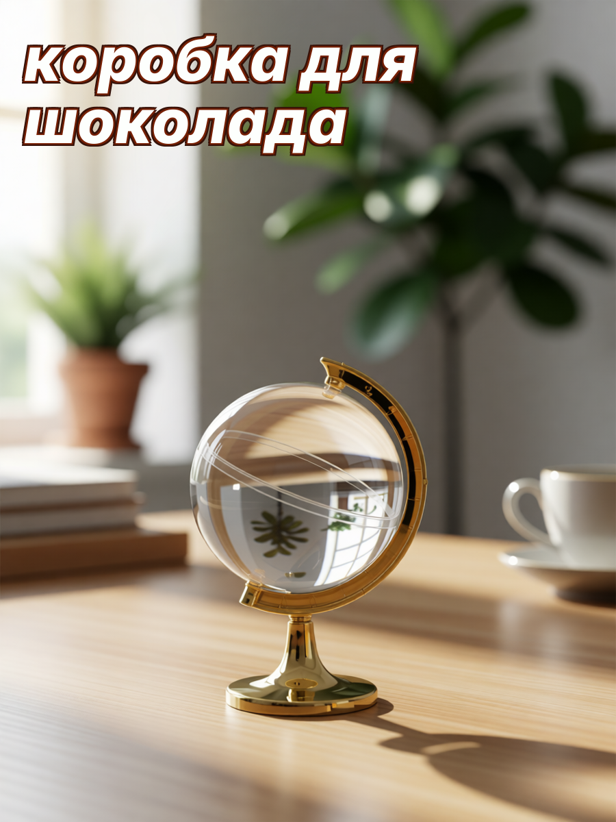 6 Штук Мини Глобус Форма Конфетницы Коробки Для Подарков На Свадьбу Золотой 12.00X7.00X7.00Cm