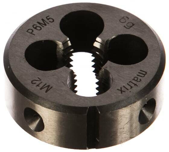 Плашка М12x1,75 мм, Р6М5 MATRIX 77096