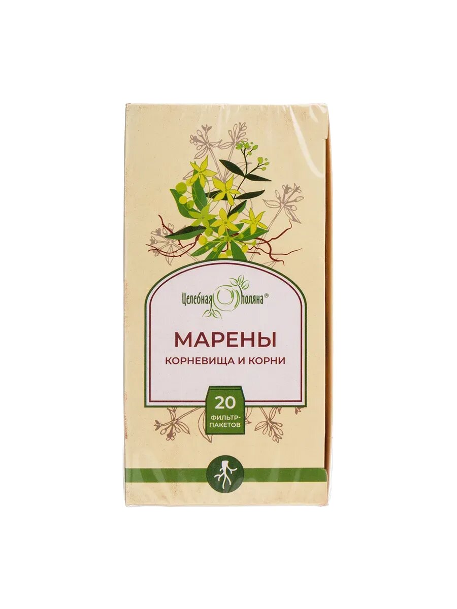 Целебная поляна Марены корневища и корни фильтр-пакеты по 1,5 г 20 шт