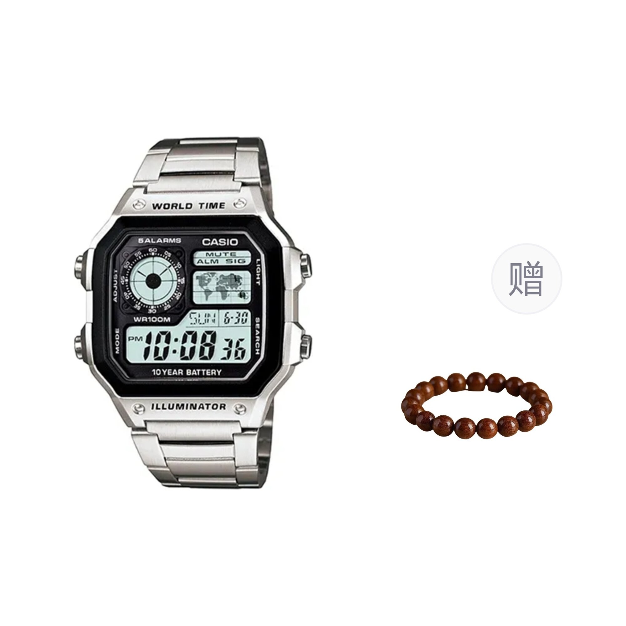 Наручные часы CASIO, серебристый