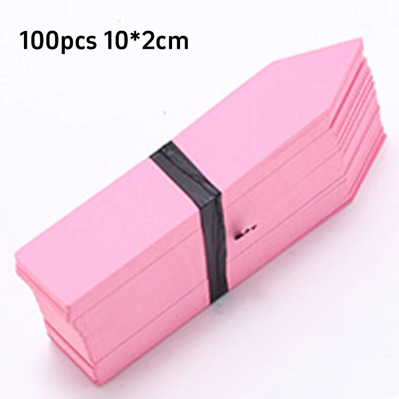 Пластиковые этикетки для растений 100 шт. 100pcs 10x2cm, pink