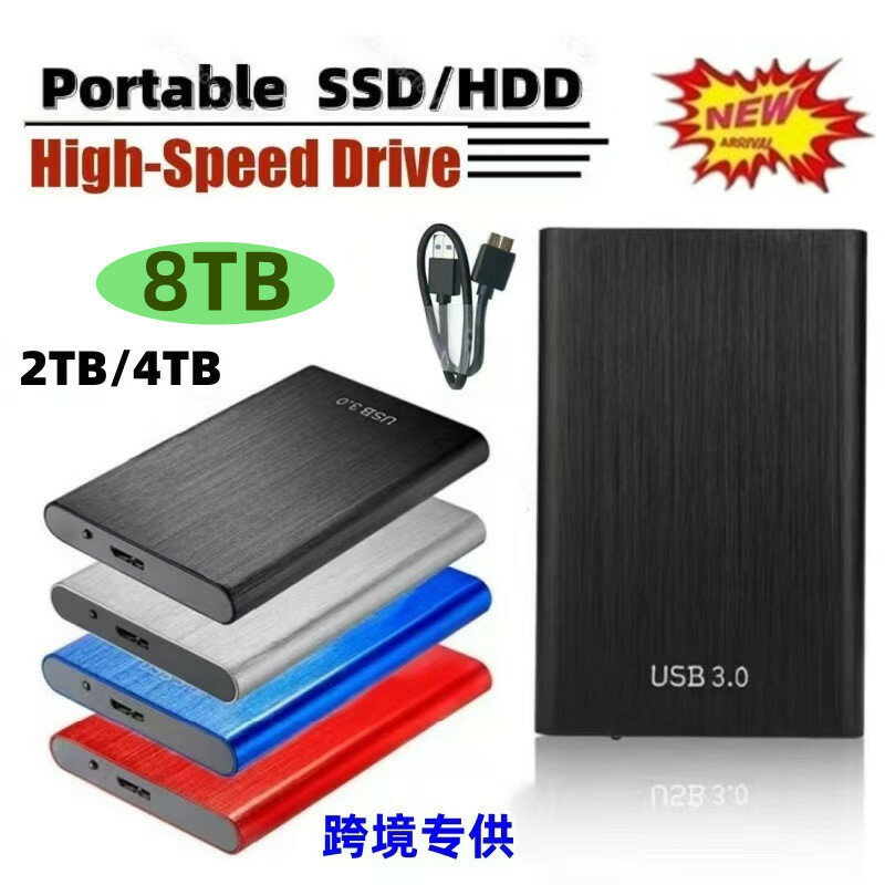 2,5-дюймовый портативный SSD-накопитель 6 ТБ синий внешний накопитель для ноутбуков и ПК