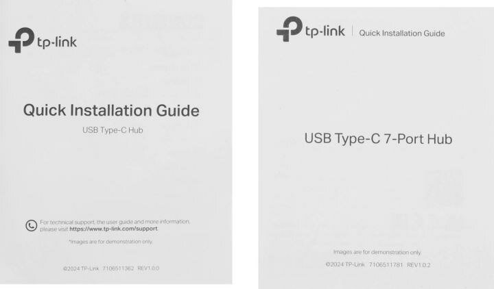 Разветвитель USB-C TP-Link UH7020C 2порт. серый — фото 1