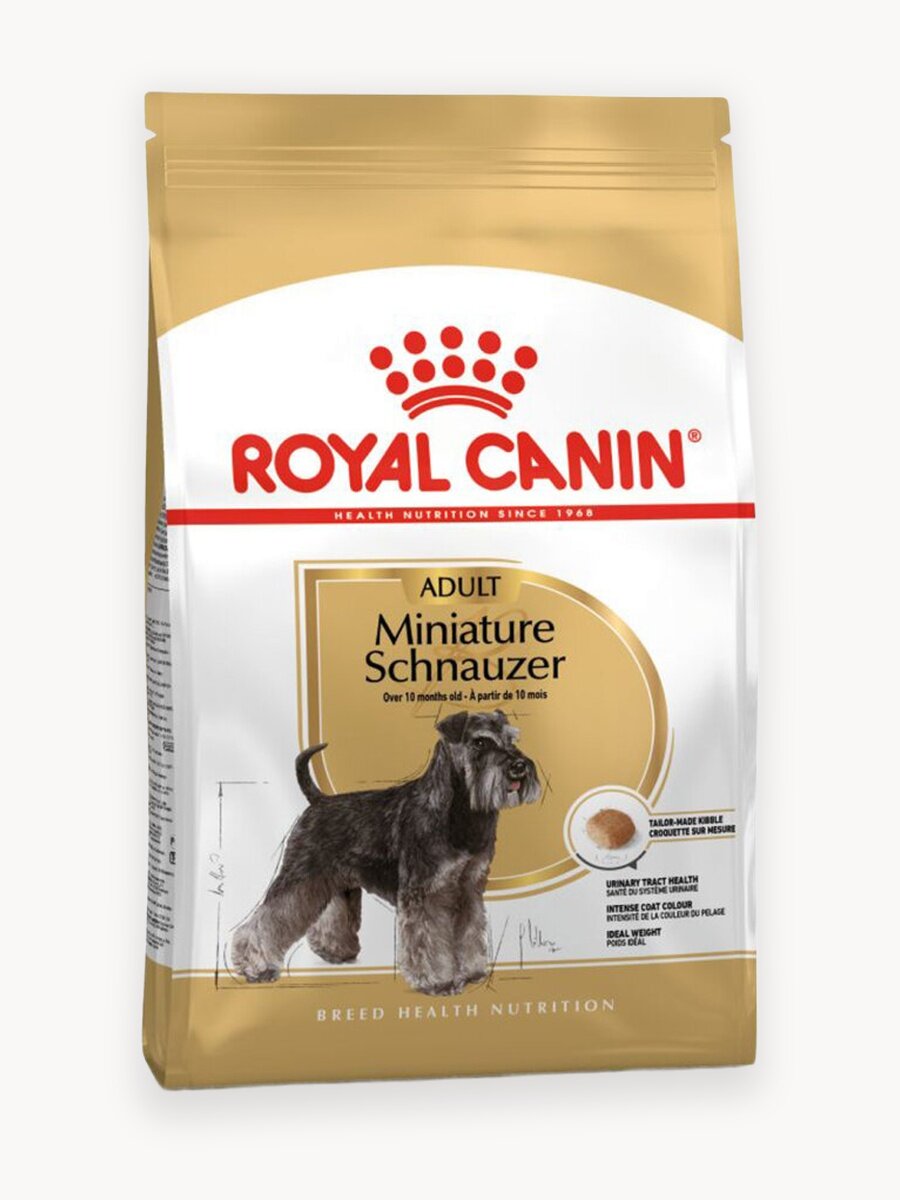 Сухой корм для собак Royal Canin Adult для породы миниатюрный шнауцер, 3 кг