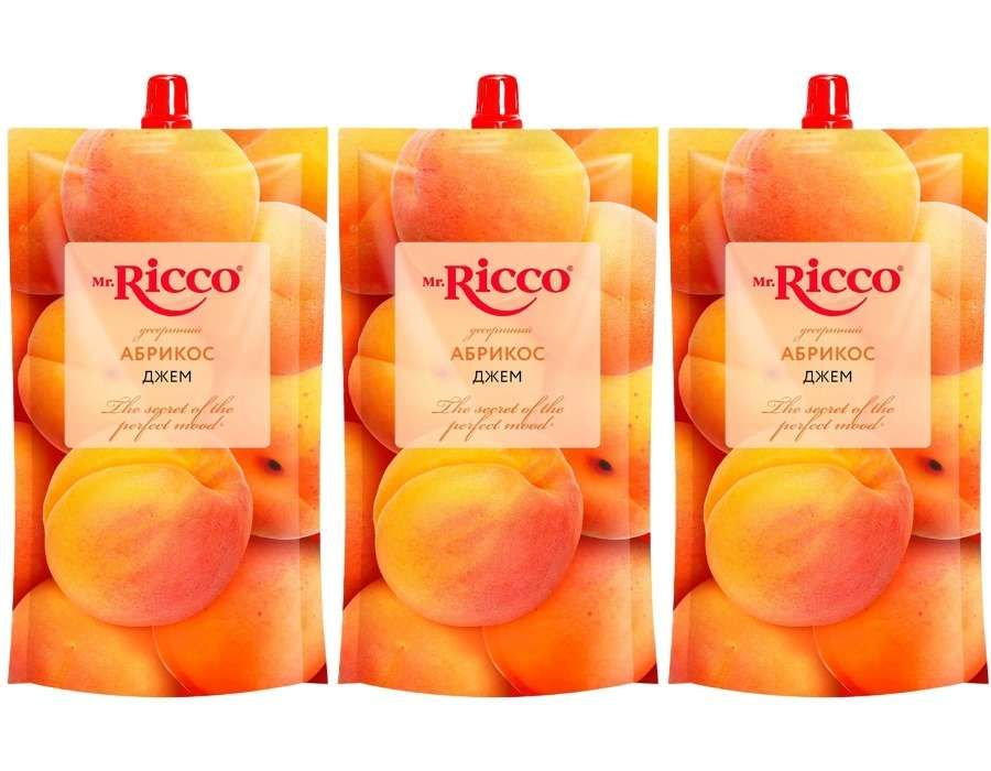 Mr.Ricco джем Абрикос Vero Gusto, 300 г, 3 шт