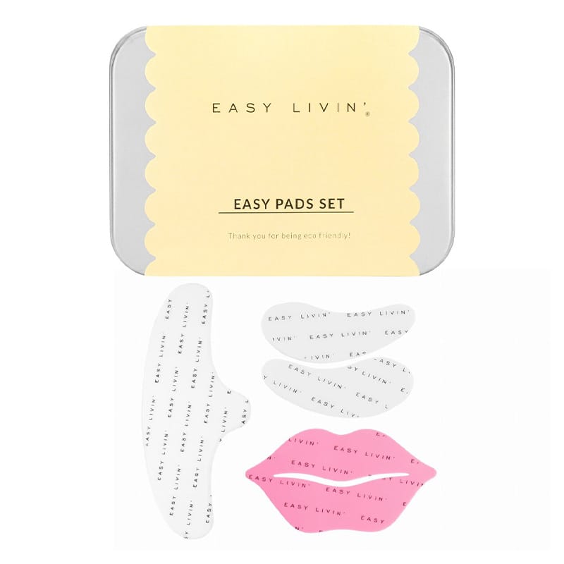 Набор Easy Livin Easy Pads: многоразовые патчи под глаза (2 шт.) + патч на лоб + патч на губы