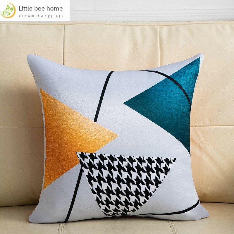 Элегантный скандинавский подушечный чехол с качественной внутренней подушкой 55x55см