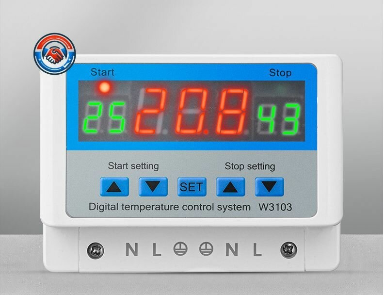 Универсальный терморегулятор Вавилон 5000 Вт, термостат с выносным датчиком 2 м для теплого пола, инкубатора, аквариума, холодильника, котла, брудера, теплицы, обогревателя, точность 1 C, настенный климат-контроль 220 В