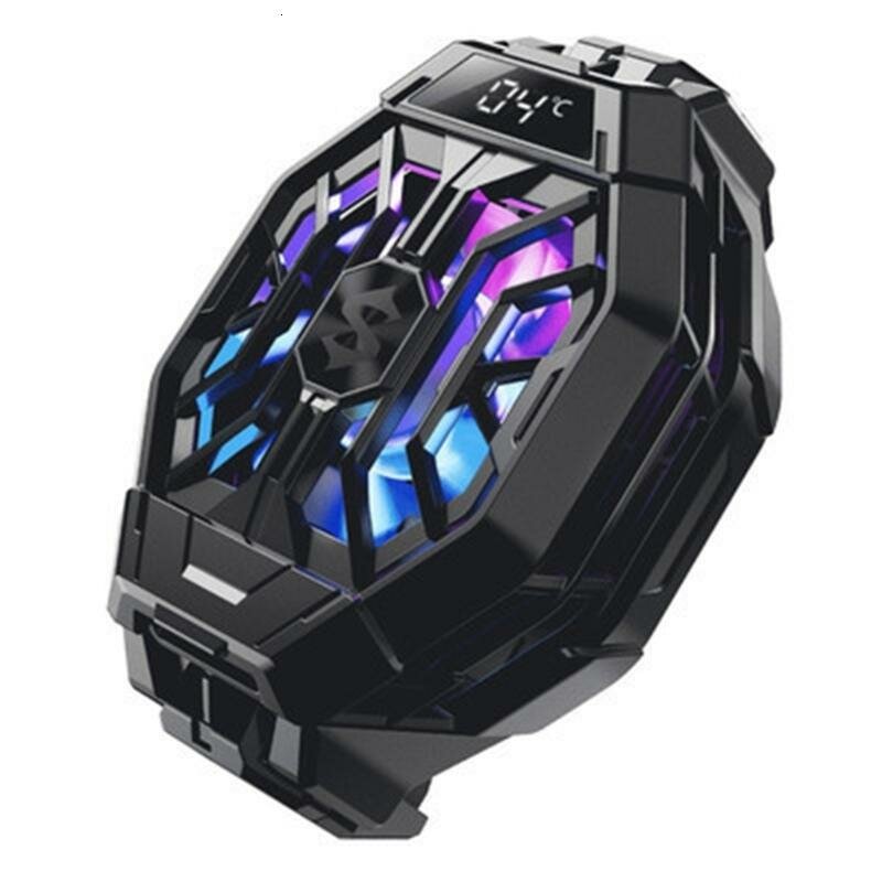 Черный мини-кулер Black-Shark 2Pro с подсветкой