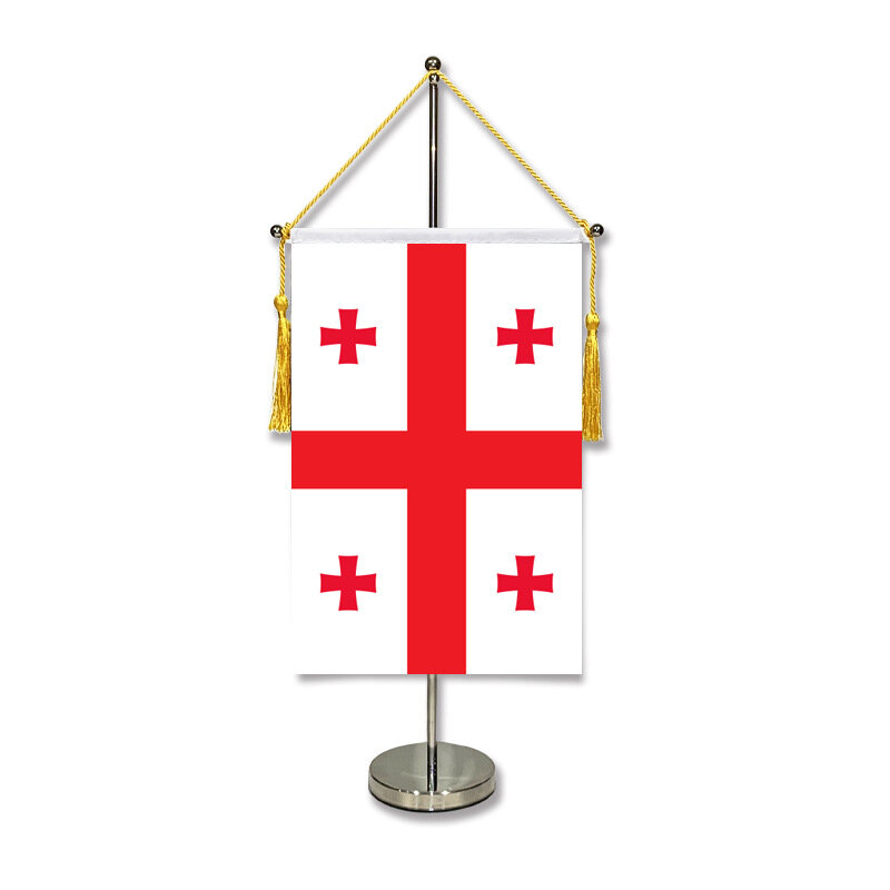 Офисный настольный декор, флаги мира, нержавеющая сталь, большой регулируемый одиночный стойка для флага, держатель флага