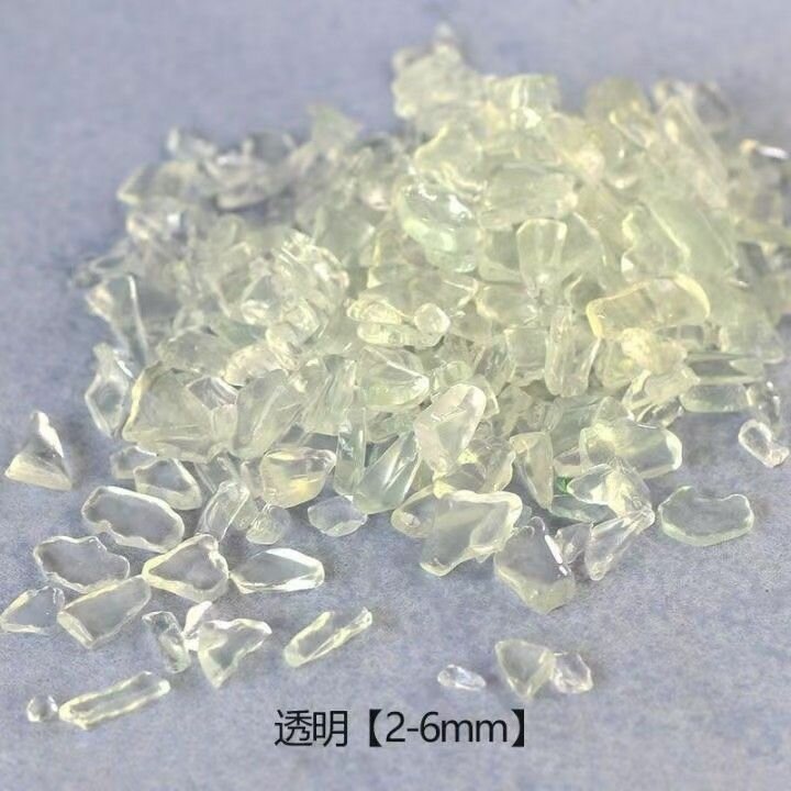 Основа для ландшафтного дизайна аквариума, нерегулярные стеклянные частицы, гидропонная поверхность для растений, ручная работа, креативные смешанные цветные стеклянные частицы