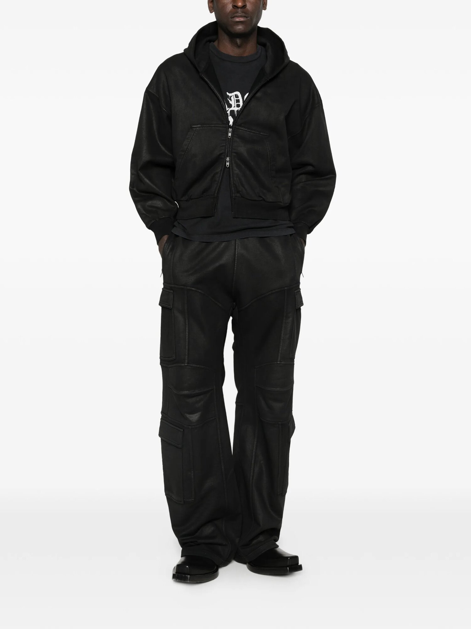 Брюки BALENCIAGA Cargo-pocket trousers, размер L, black/black — фото 1