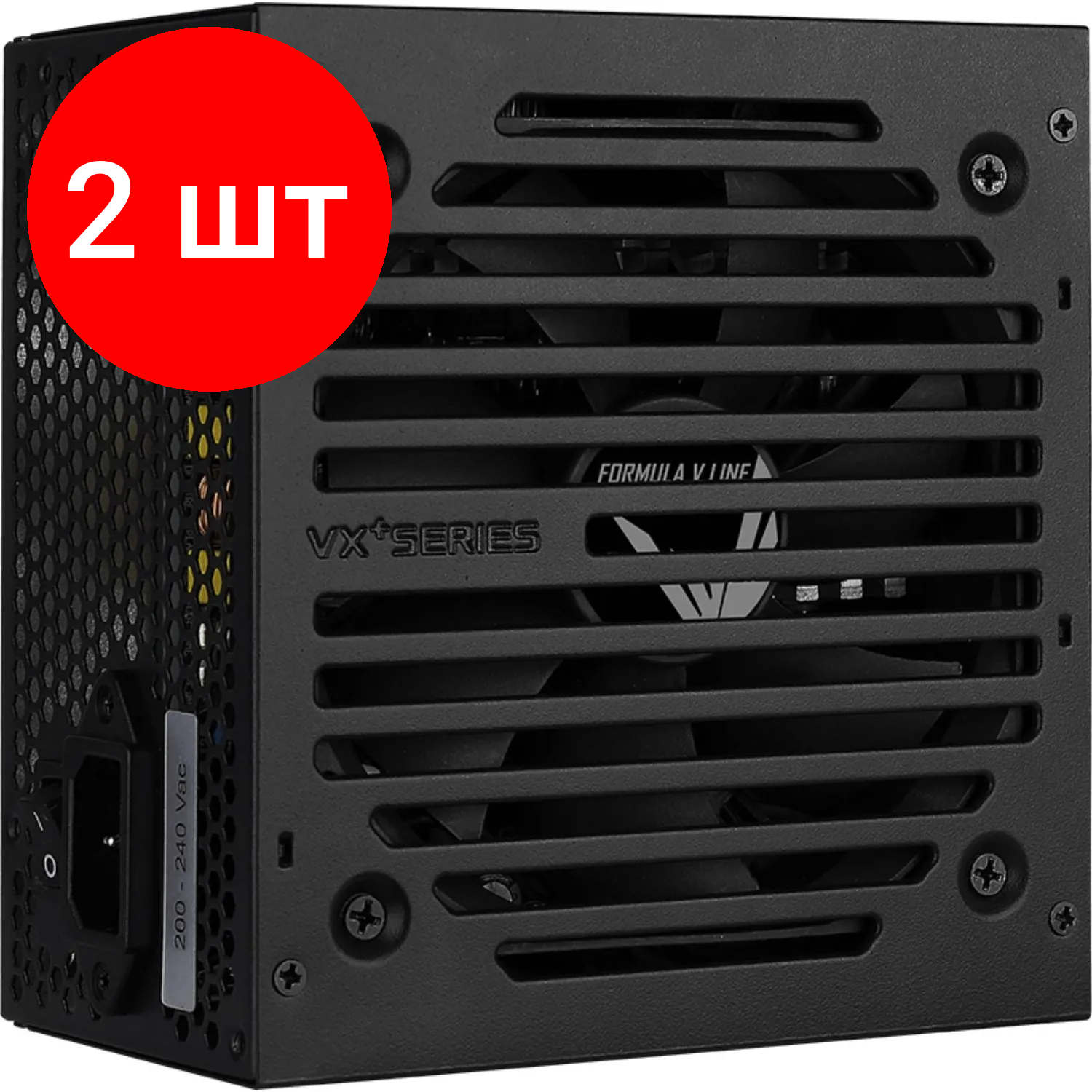 Комплект 2 штук, Блок питания Formula ATX 350W AC VX PLUS (20+4pin) 120mm