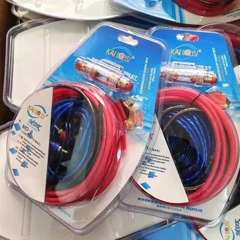 1500 Вт автомобильные аудиодинамики, комплект проводов, 8Ga, 60 А, усилитель сабвуфера, проводка, держатель предохранителя, провод, кабель, детали для модификации автомобиля