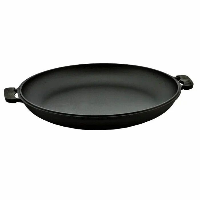 Крышка сковорода чугунная на 50 см. с 2-мя литыми ручками биол 0050