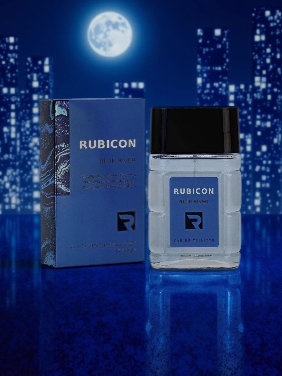 Delta parfum (Red Label). Туалетная вода мужская Rubicon Blue River, 100мл.