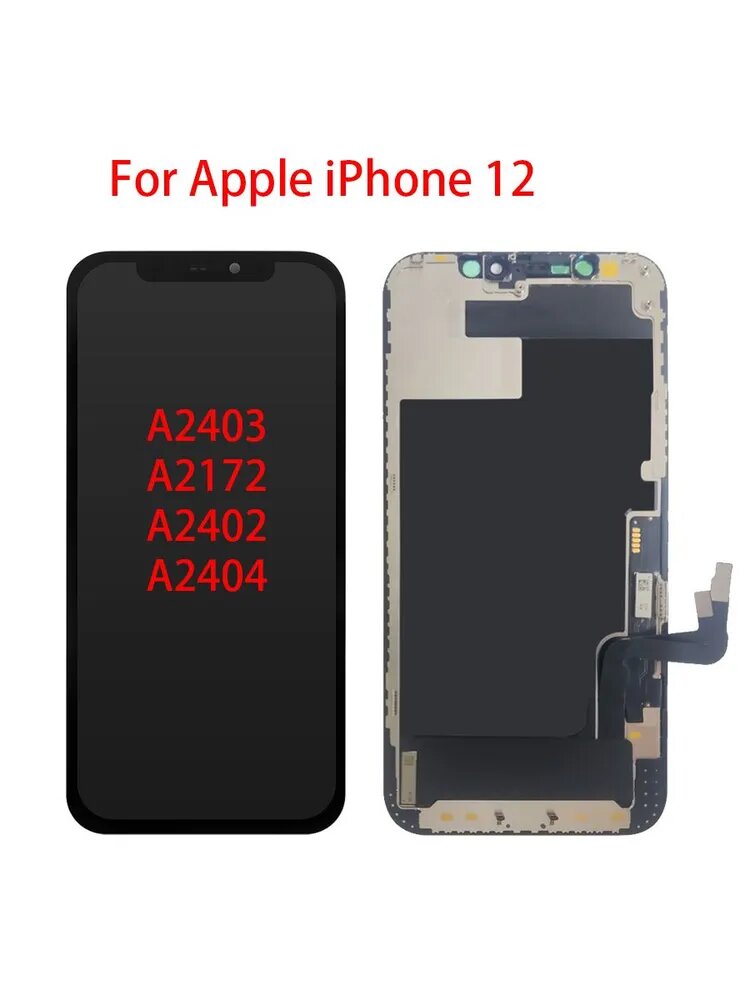 In-cell Дисплей на Iphone 12 в сборе с тачскрином Черны