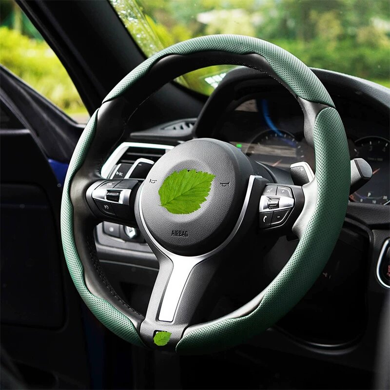 Высококачественный чехол на руль из кожи наппа, новая модель 2025 года, подходит для всех сезонов, нескользящий,