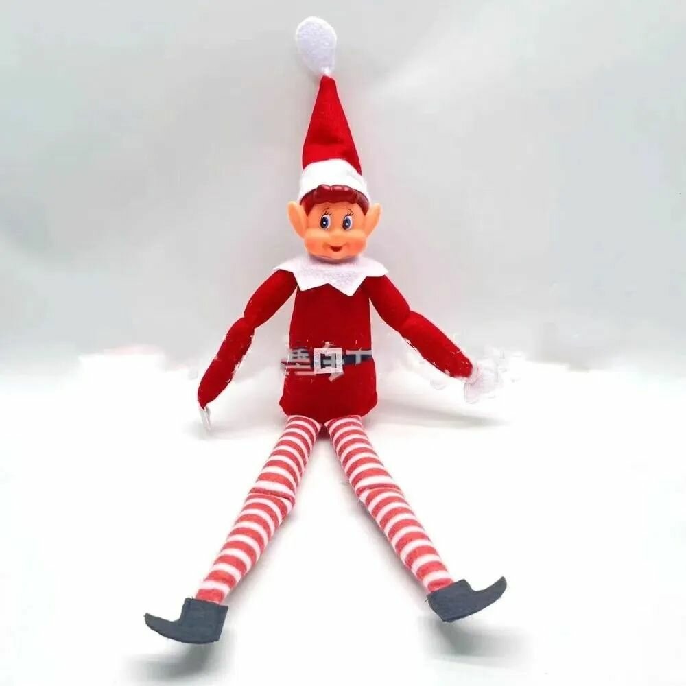 Елочная игрушка 40 см Игрушка-зверушка, Подарок красный 1 шт.