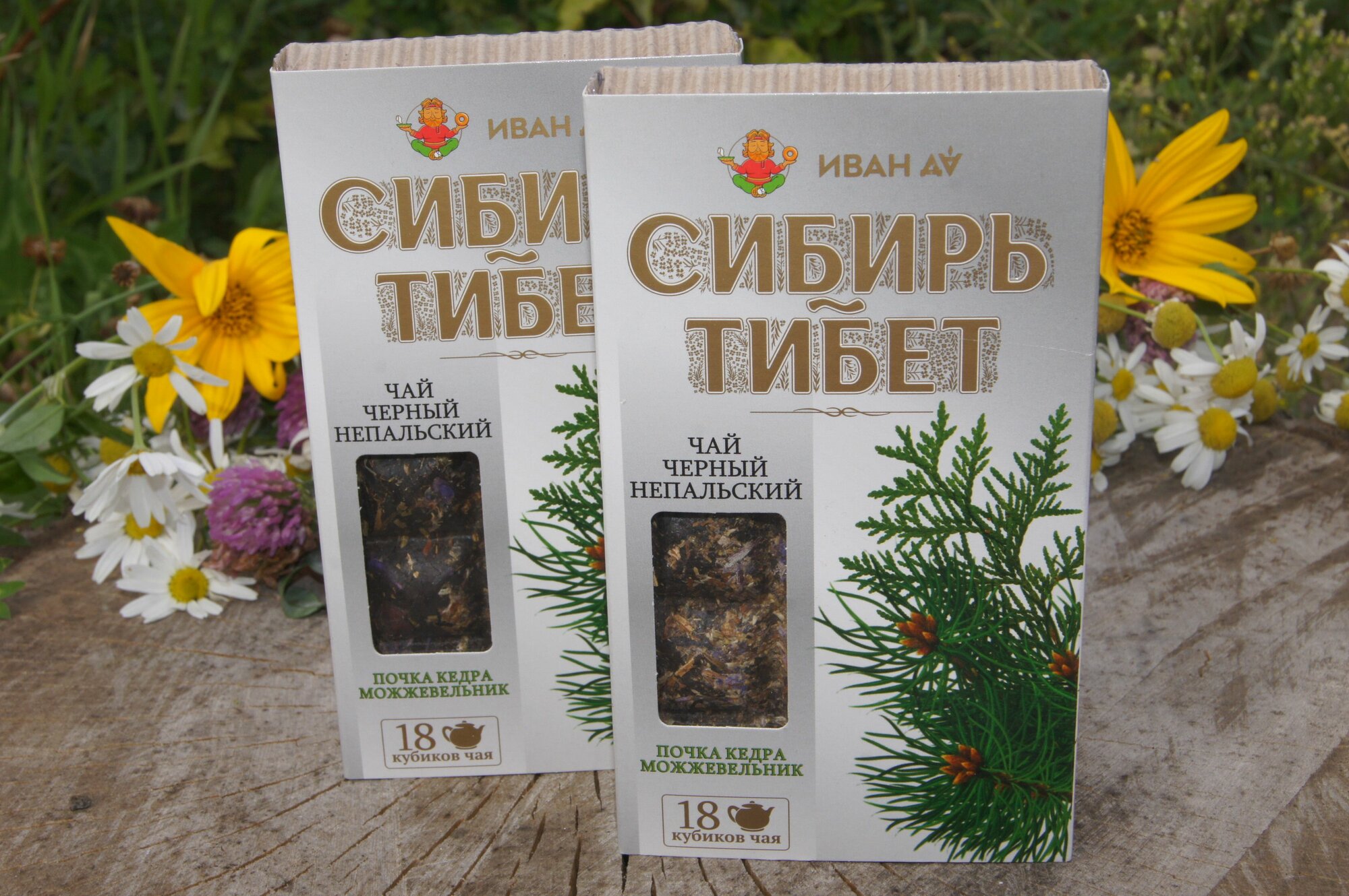 Сибирь Тибет "Почка Кедра, Можжевельник", плиточный, 96г