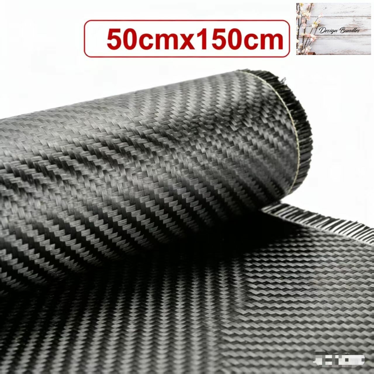 Углеродная ткань-плетение Twill /саржа (карбон) 3K 200gsm Толщина0,2мм -Ширина 50 см -Длина 150cm