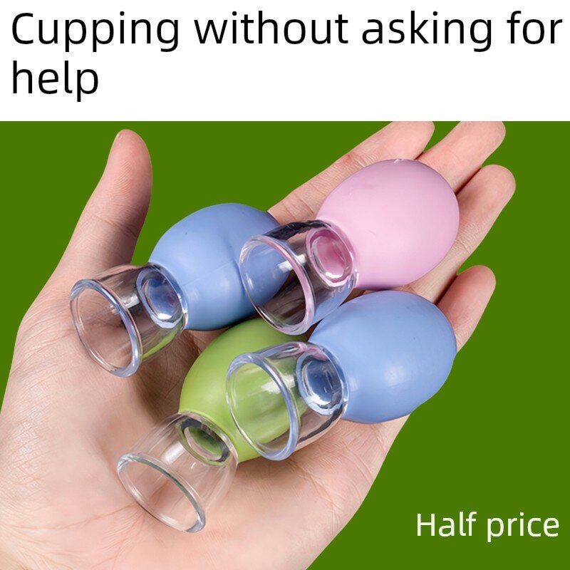 Банка для красоты лифтинга лица, прогулочная банка, мягкий клей, иглоукалывание, меридианная точка, банка для