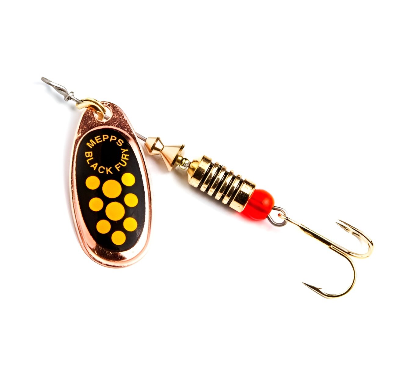 Блесна вращающаяся Mepps "BLACK FURY", 3, Copper/Yellow, 1 шт.