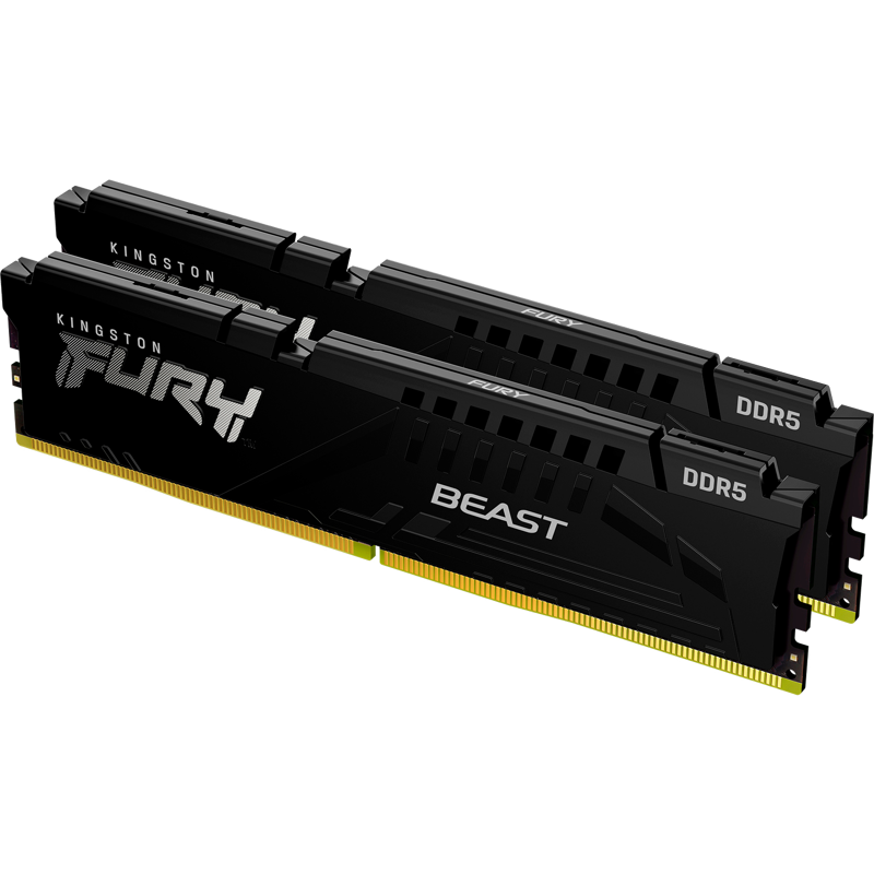 Оперативная память Kingston 32GB 6000MT/s DDR5 CL30 DIMM (Kit of 2) FURY Beast Black EXPO (Kingston KF560C30BBEK2-32)