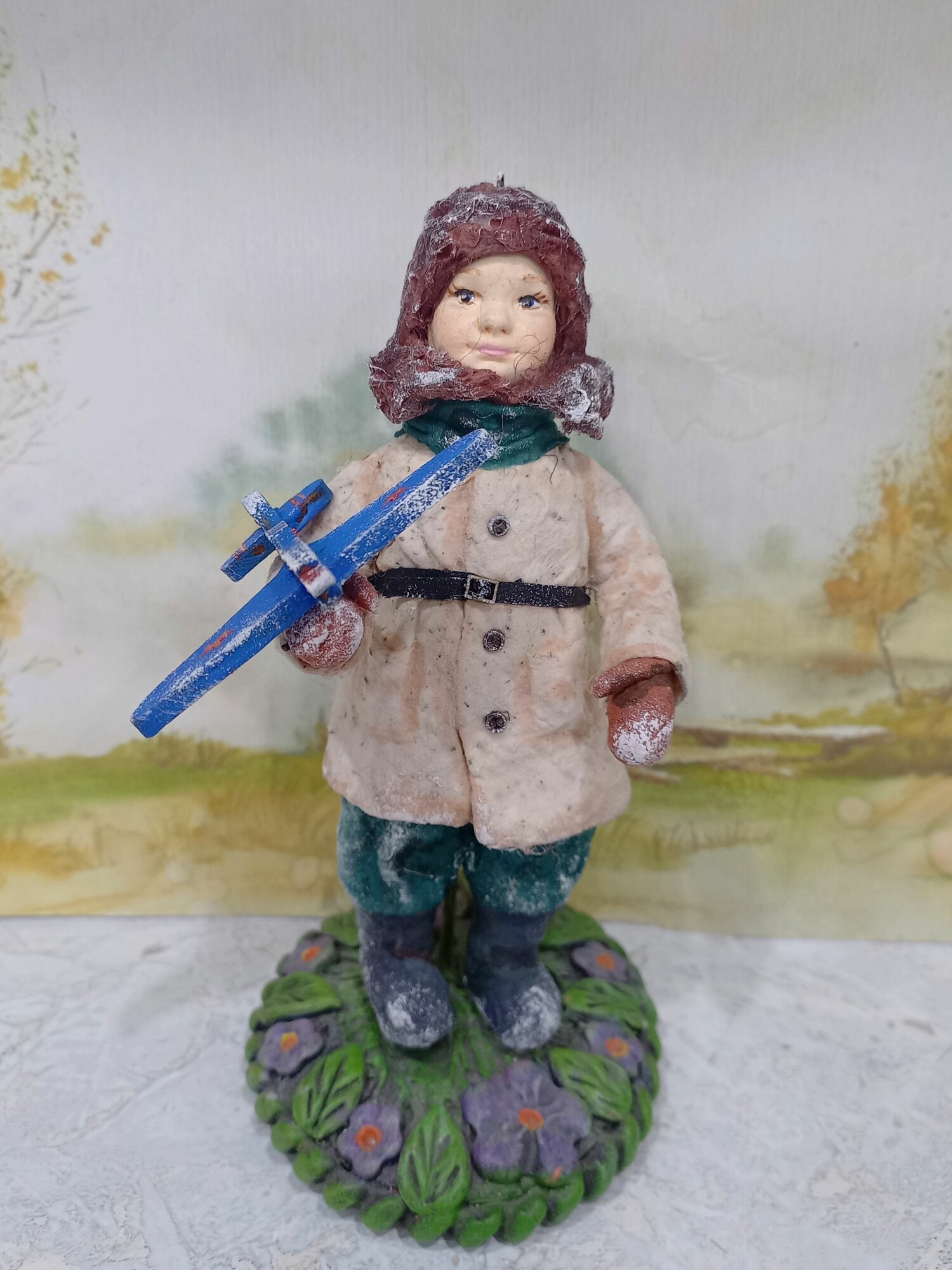 Ватная ёлочная игрушка "Валера"