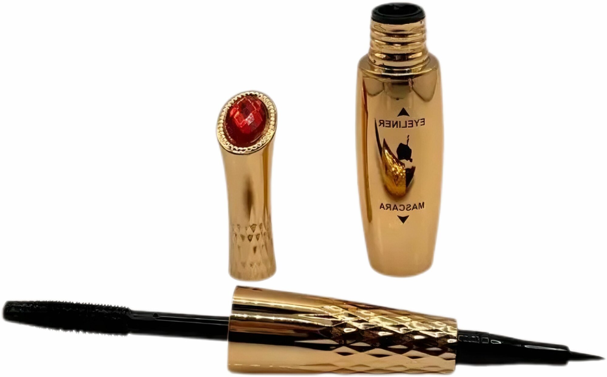 Тушь для ресниц с подводкой 2 в 1 MP Super Black, Черная, 8+1 мл.