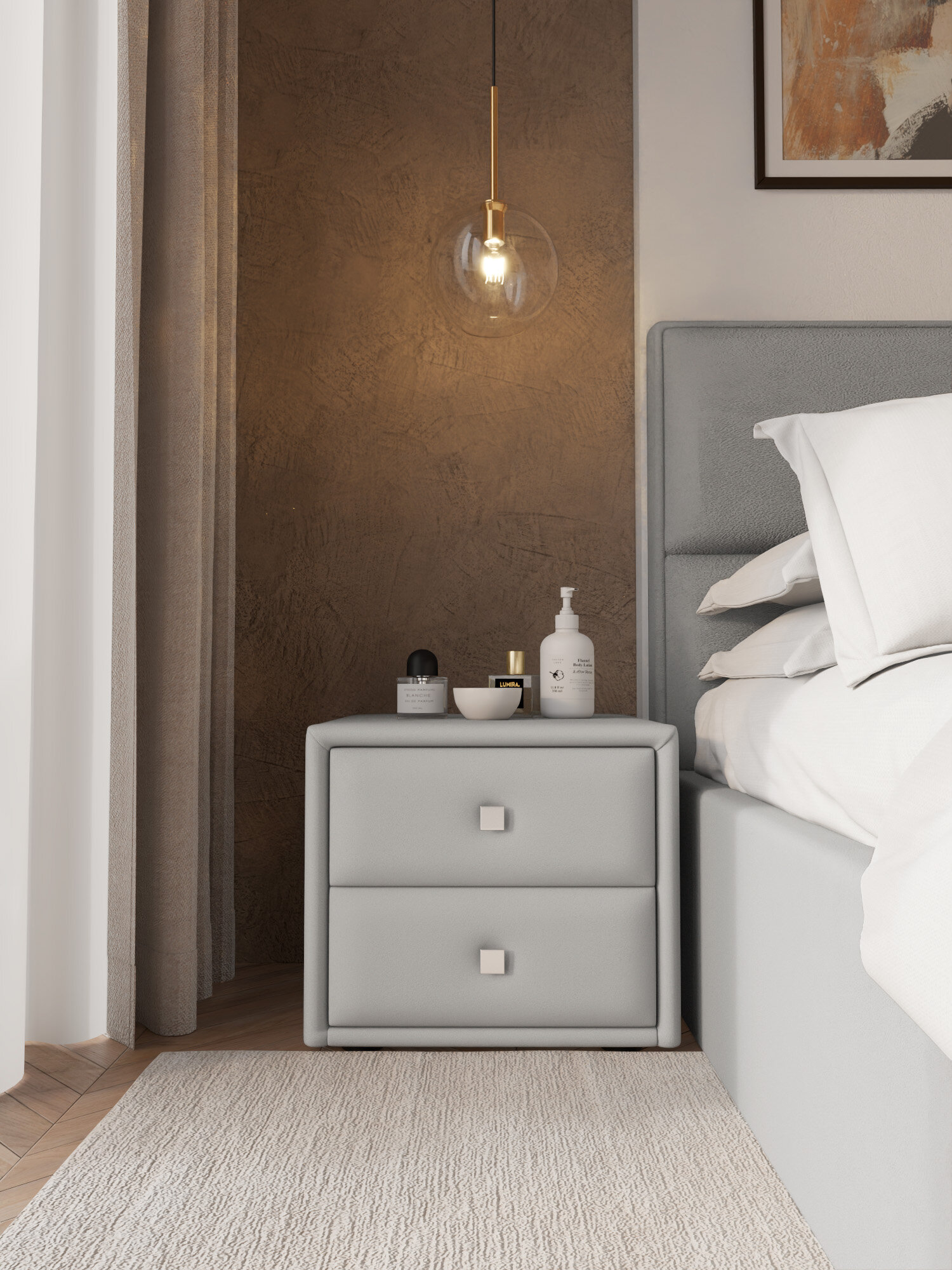 Тумба прикроватная Даллас с ящиками, фабрика Микс Интерьер