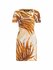 Платье Palm-print mini dress