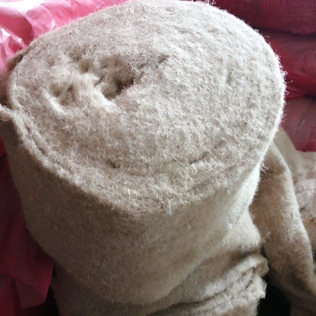 Пакля Лен-джут строительная, для стен и полов, толщина 4-6 мм, 0.2х20 м, в рулоне, 3 уп.