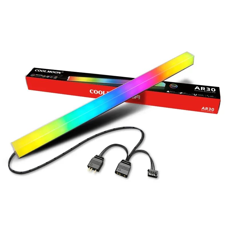RGB лента Coolmoon AR30, 30cm, испускаемый цвет