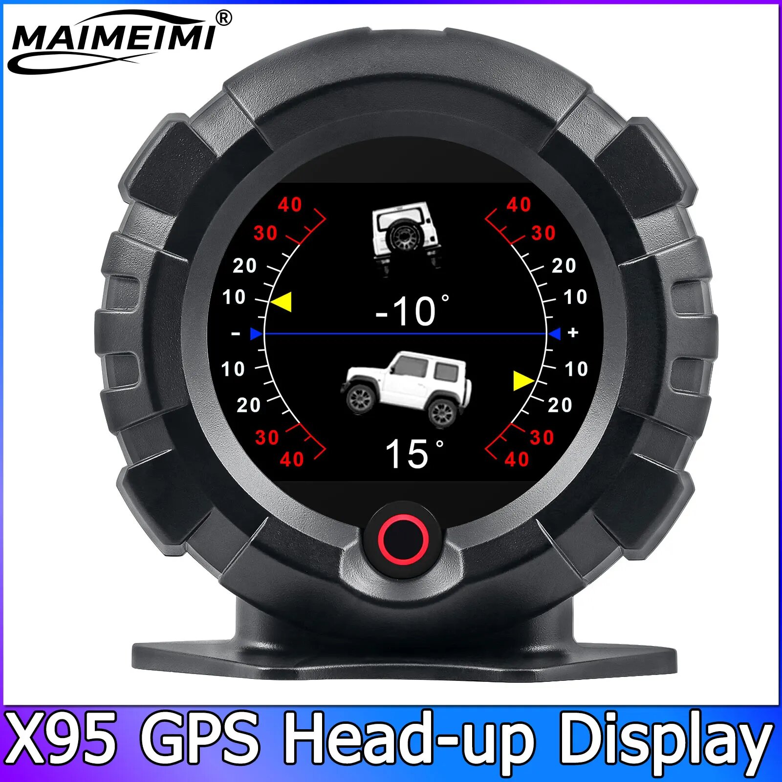 X95 Универсальный GPS HUD Проекционный Дисплей Автомобильный Спидометр Инклинометр Простая Установка Беспроводной Проекционны.