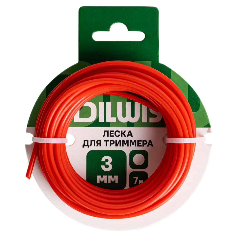 Леска DILWIS 3 мм 7 м цвет красный