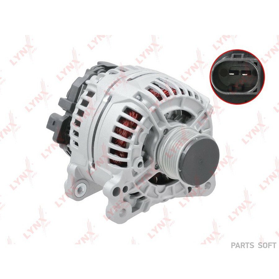 Генератор 140A AUDI A3 1.9D 96-03, SKODA Octavia II 1.9D-2.0D 04-13, VW Crafter 30-50 2.0D-2.5D 06-16 / Golf V 1.9D-2.0D 03-09 / Passat 1.9D-2.0D 05-11 / Transporter V от официального дистрибьютора, LYNXAUTO, артикул EA1142