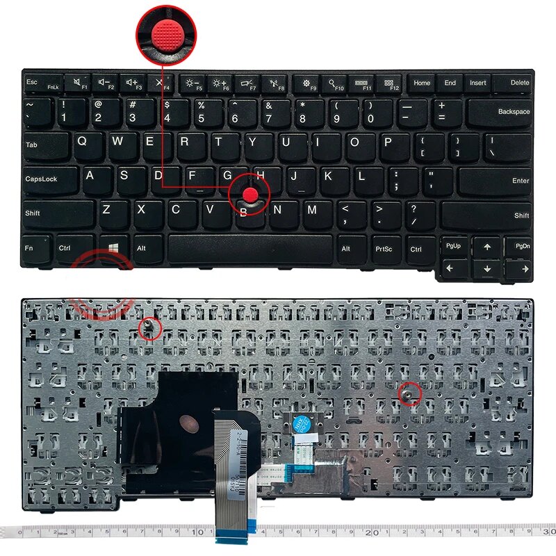 Клавиатура для Lenovo Thinkpad E450 E455 E460 черная