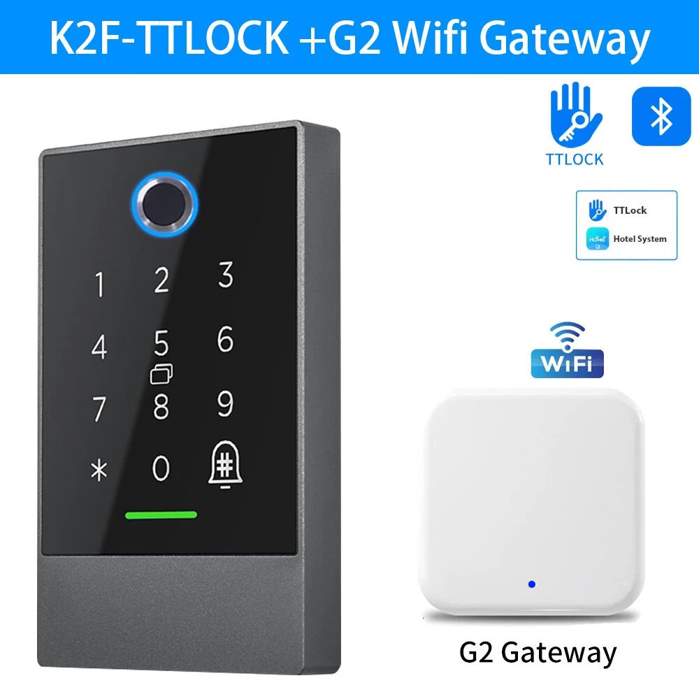 TTLOCK K2F Считыватель Отпечатков Пальцев с G2 WiFi