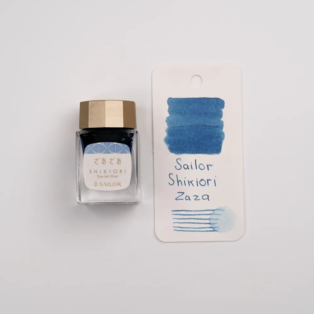 Sailor Shikiori Zaza чернила для перьевых ручек 1 шт, 20 мл. Синие с серым подтоном