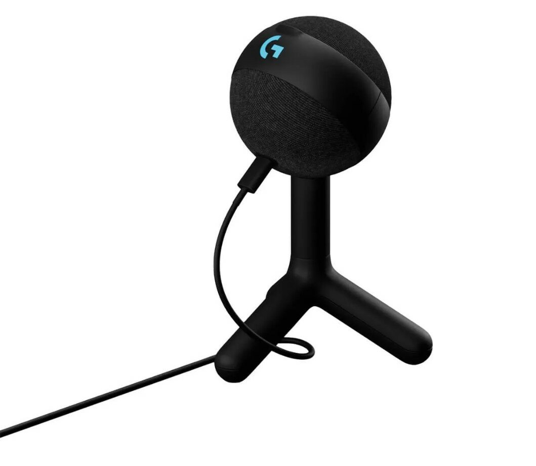 Игровой кардиоидный микрофон Logitech Yeti Orb, черный