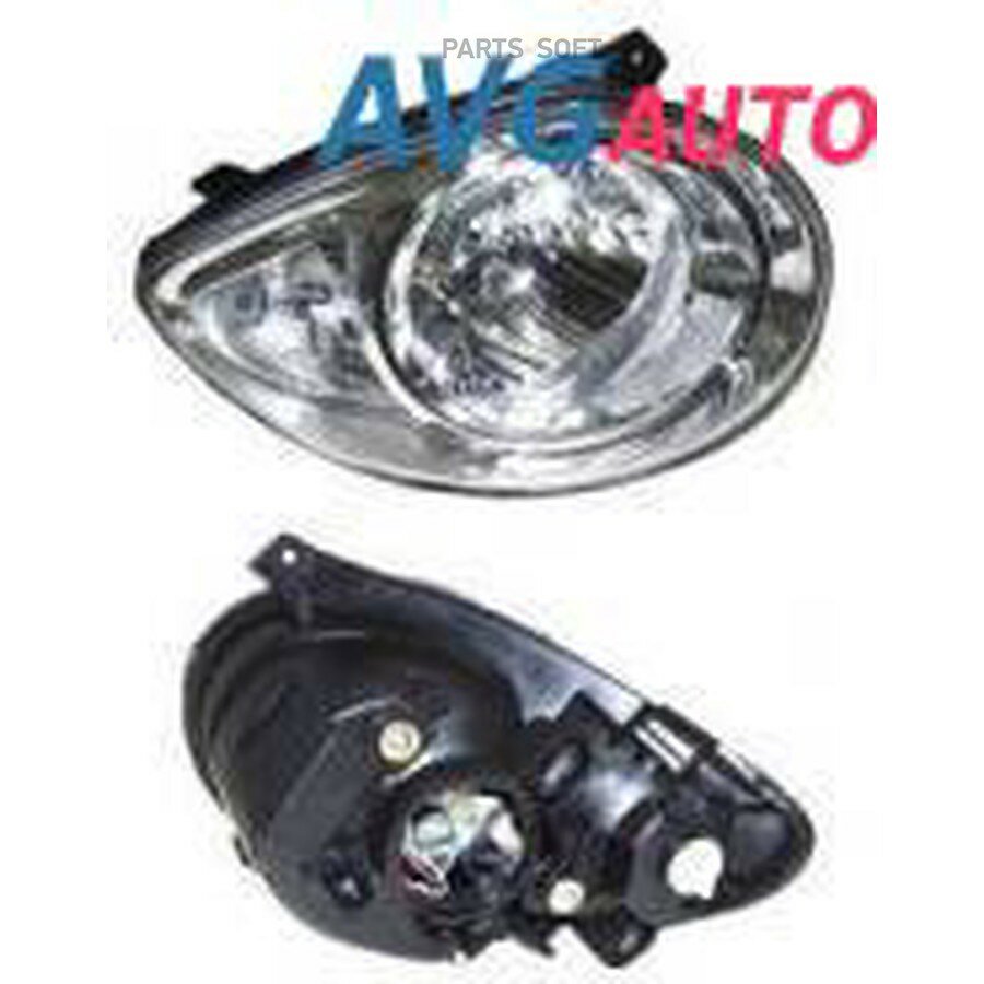Фара электрорегулировка+корректор 08-11 левая DEPO от официального дистрибьютора, AVG, артикул 32650125