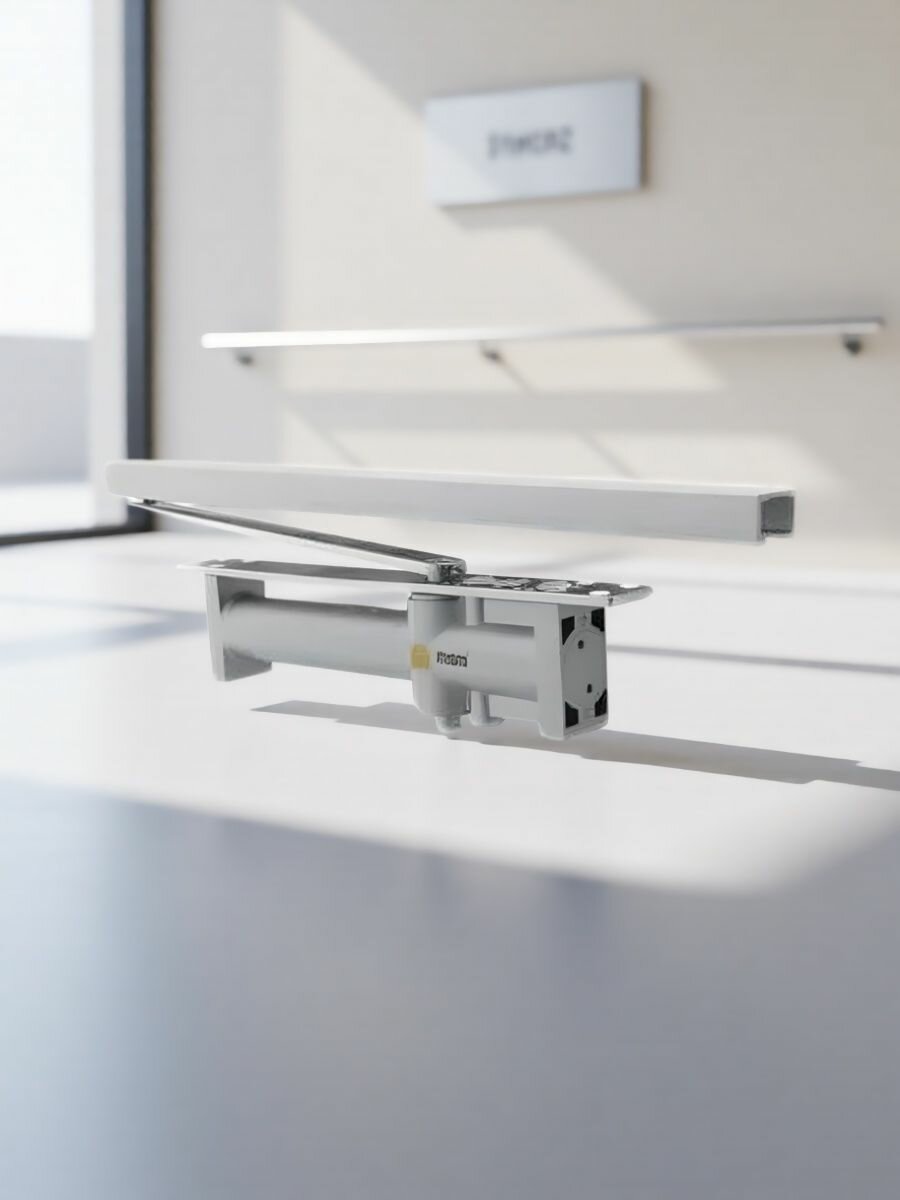 Доводчик скрытый врезной DV140KG, цвет серебро