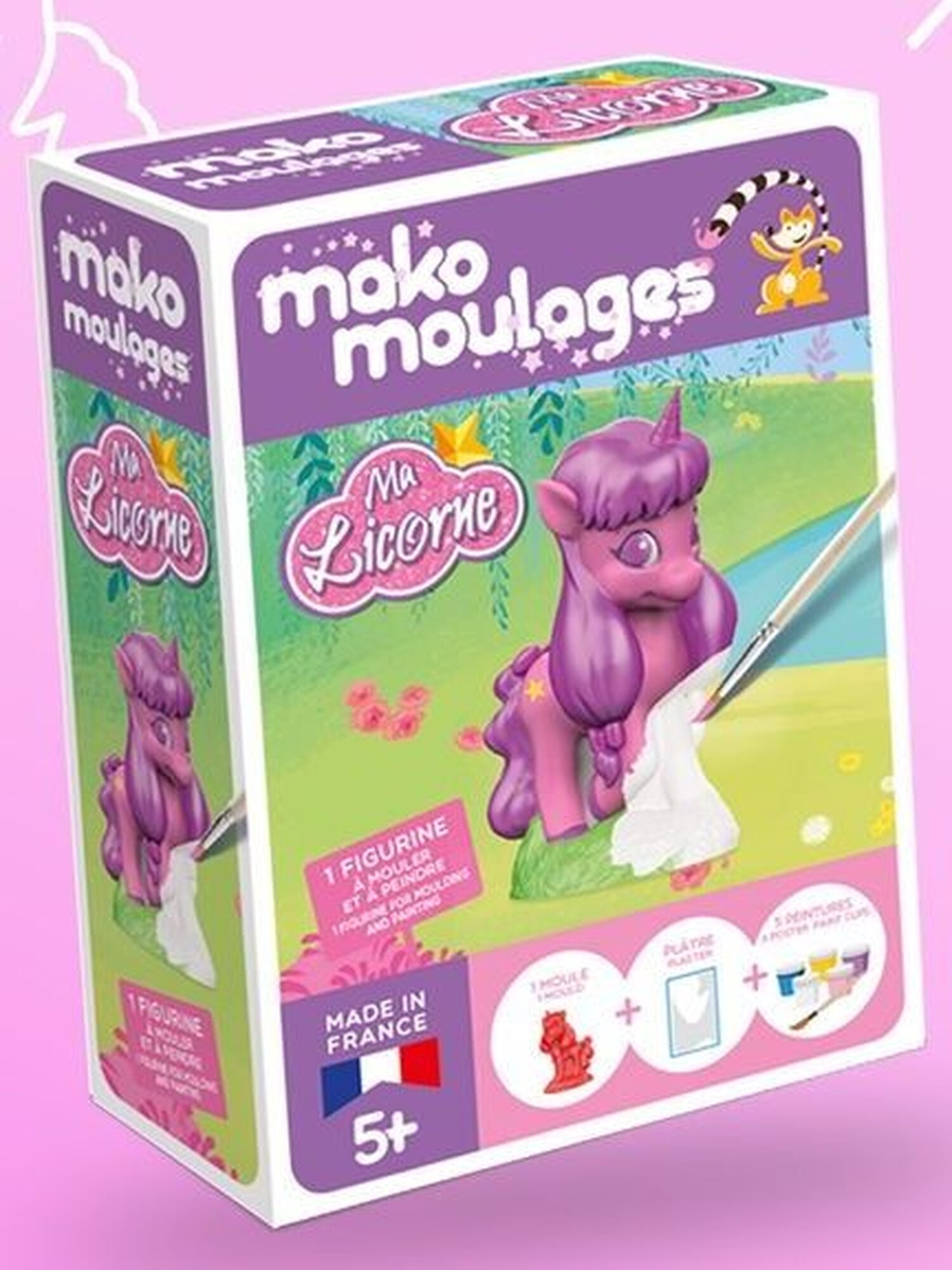 Творческий набор Mako moulages - Набор для лепки из глины и покраски Мой звездный единорог, 1 шт - Мако Молдс 39112