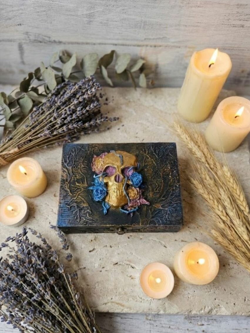 Шкатулка в подарок, для карт Таро, для украшений, деревянная, для мелочей